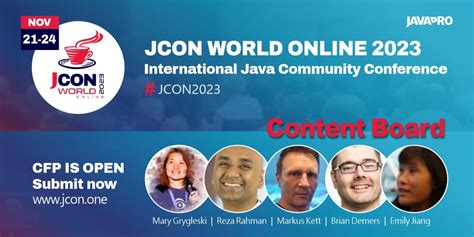 Javapro On Linkedin Cfp Javapro Jcon2023 Callforpapers
