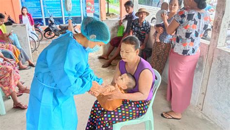 ဒေးဒရဲမြို့၌ မွေးကင်းစမှ အသက် ၁ နှစ်ခွဲအောက် ကလေးများနှင့် ကိုယ်ဝန်ဆောင် မိခင်များအား ပုံမှန်ကာက