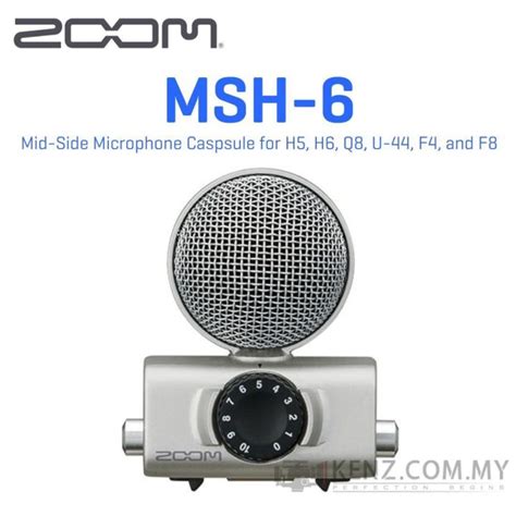 Zoom Msh 6 Mid Side Microphone Capsule For Zoom H5 And H6 Field Zoom Msh 6 Mid Side Microphone Capsule For Zoom H5 And H6 Field