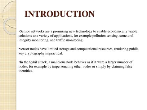 Ppt The Sybil Attack In Sensor Networks Analysis And Defenses Powerpoint Presentation Id 772234