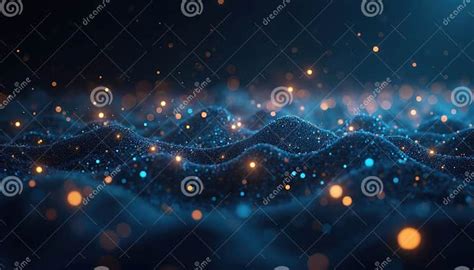 Abstract Illustration Shows Data Algorithm Visualization Dark