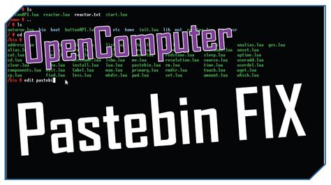 [fix] Opencomputer Temporary Pastebin Fix Youtube