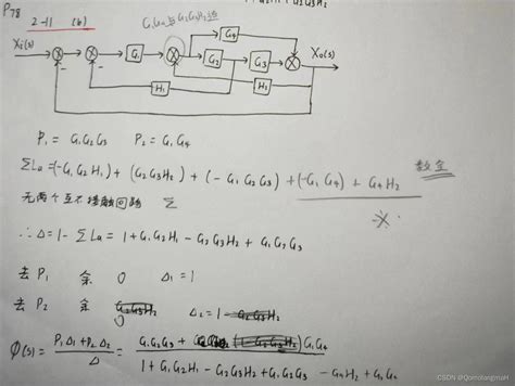 【自动控制原理】数学模型：系统框图及其化简、控制系统传递函数控制框图简化 Csdn博客