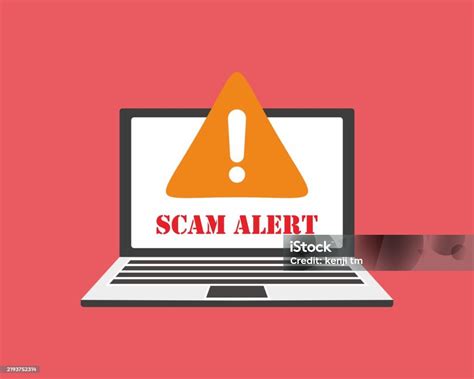 Scam Alert Hacker Attack And Web Security Vector Concept Phishing Scam Network And Internet