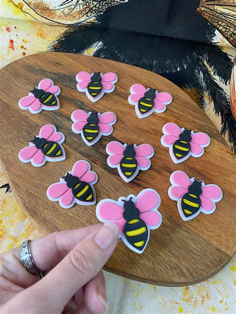 Bumble Bee Felt Stickers Handmade Die Cut Cardmaking Craft Etsy