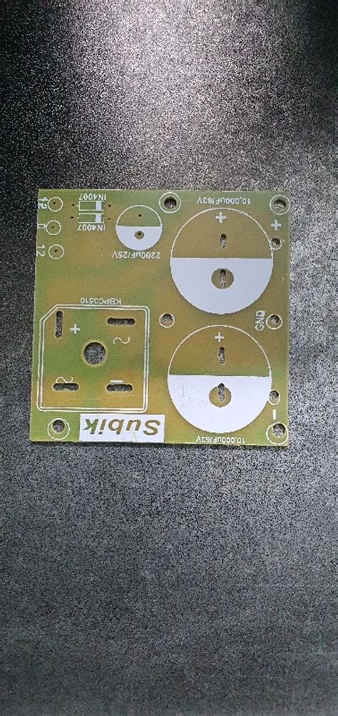2 Capacitor Pcb With Bridge Diode