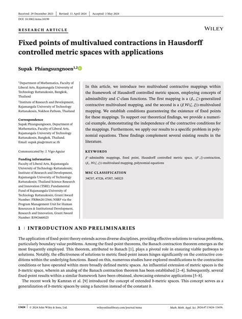 Fixed Points Of Multivalued Contractions In Hausdorff Controlled Metric