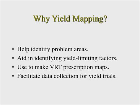 Ppt Multi Year Experience With Yield Monitoring Powerpoint Presentation Id 2727295