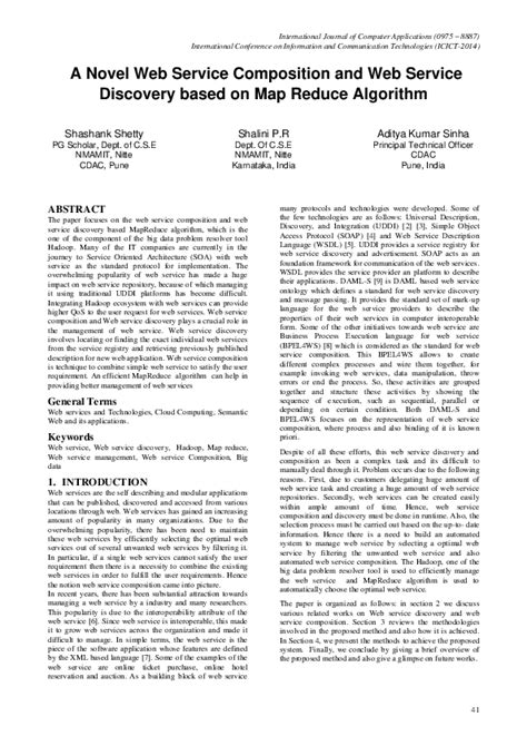 Pdf A Novel Web Service Composition And Web Service Discovery Based