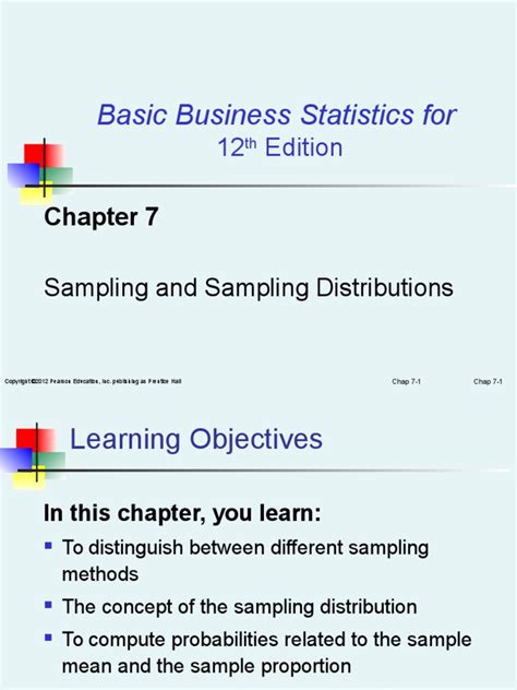 Chapter 7 Sampling And Sampling Distributions Pdf Standard Error Normal Distribution