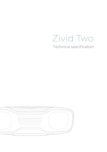 zivid one datasheet zivid pdf catalogs technical documentation