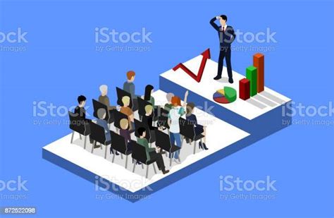 아이소메트릭 3d 벡터 일러스트 레이 션 개념 회의 비즈니스 회의 금융에 대한 스톡 벡터 아트 및 기타 이미지 금융 기업 재무와 산업 남자 Istock