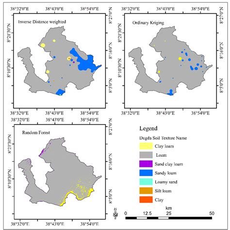Map Of Soil Textural Classesname Download Scientific Diagram