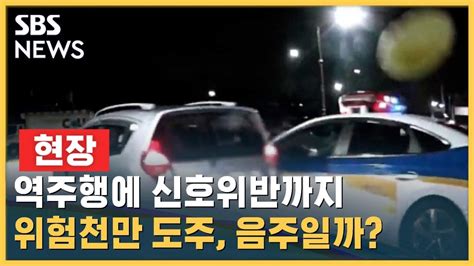 역주행에 신호위반까지…음주 의심 차량 위험천만 도주 Sbs Youtube