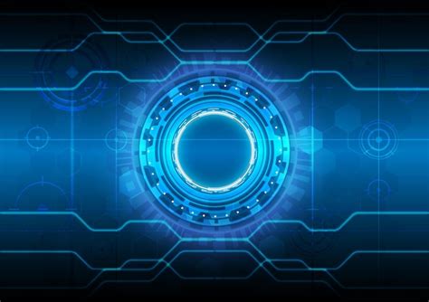 미래 공상 과학 빛나는 Hud 사용자 데이터 과학 공학 디지털 인포 그래픽 프레임 추상 홀로그램 하이테크 배경 가상 현실 기술 전기 혁신 프리미엄 벡터