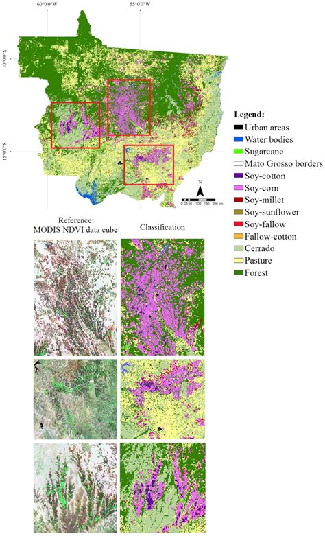 Lulc Classification In Different Regions Of Mato Grosso Comparing The Download Scientific