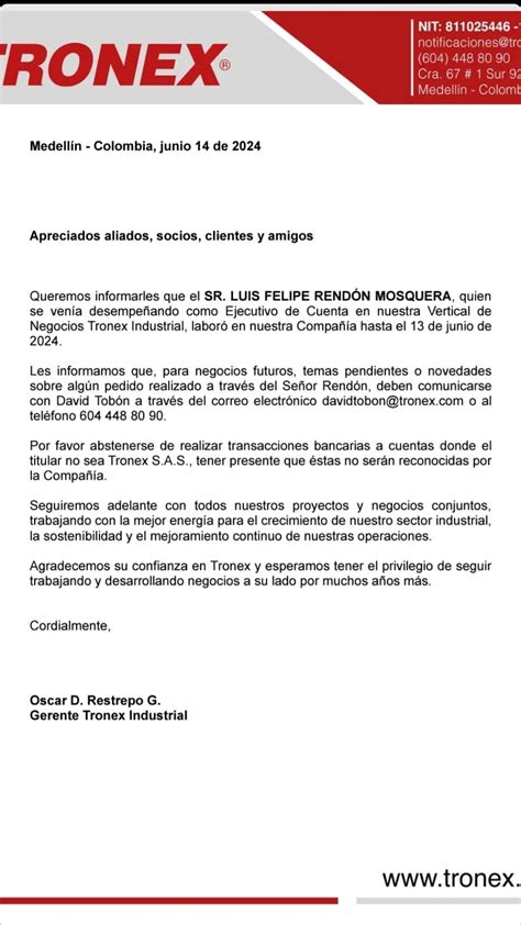 Daniel Alejandro Munera Marquez Posted On Linkedin