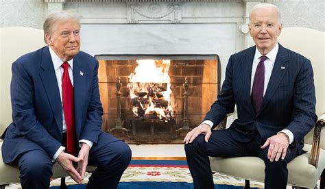 ប្រធានាធិបតី ចូ បៃឌិន ស្វាគមន៍លោក ត្រាំ ត្រឡប់មកសេតវិមានវិញ