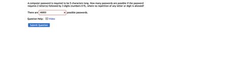 Solved A Computer Password Is Required To Be 5 Characters Long How Many 1 Answer