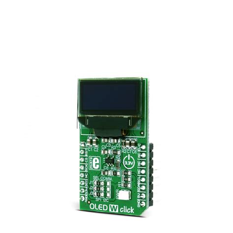 OLED W Click Carries X Px White Monochrome Passive Matrix OLED Display