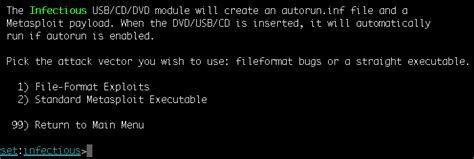 infectious media generator metasploit penetration testing cookbook
