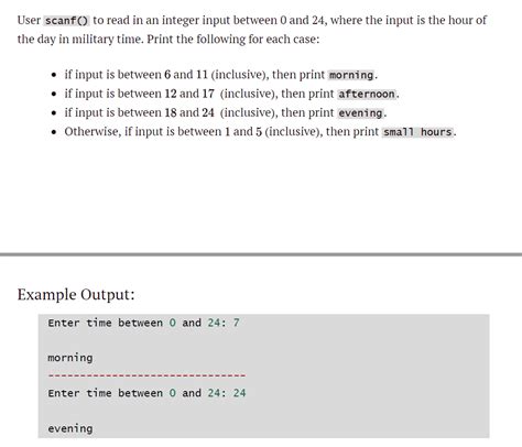 Solved User Scanf To Read In An Integer Input Between 0