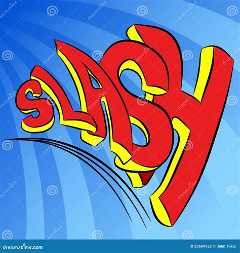 Slash Sound Effect Text Stock Photography Image 23689922
