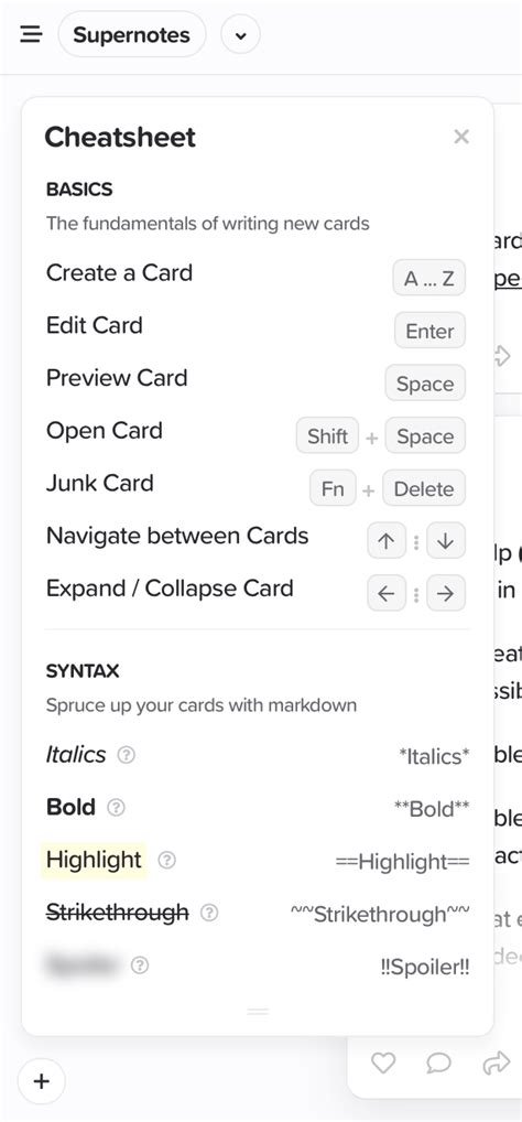 Mobile Cheatsheet Not Scrollable And In Wrong Size Bug Reports Supernotes Community