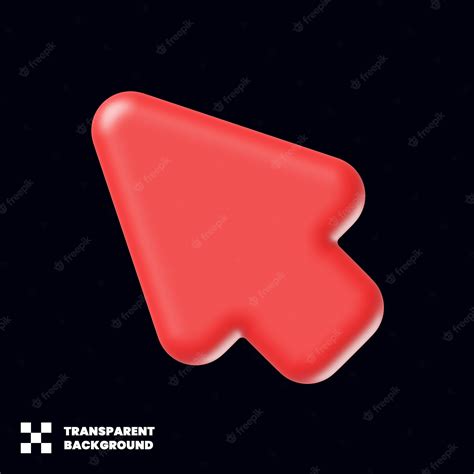 Premium Psd Cursor Pointer Arrow Icon In 3d Render