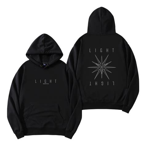 边伯贤BAEKHYUN LIGHT演唱会衣服同款卫衣加绒薄款连帽套头打歌服 虎窝淘