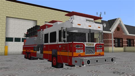 Realistic Minecraft Fire Truck 1996 Pierce Arrow Tanker Rdetailcraft