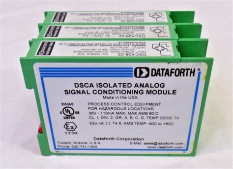Dataforth Dsca38 02 Strain Gage Input Signal Conditioner Lot Of 3 Ebay