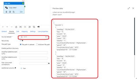 Azure Different Json Pattern In Data Factory Stack Overflow