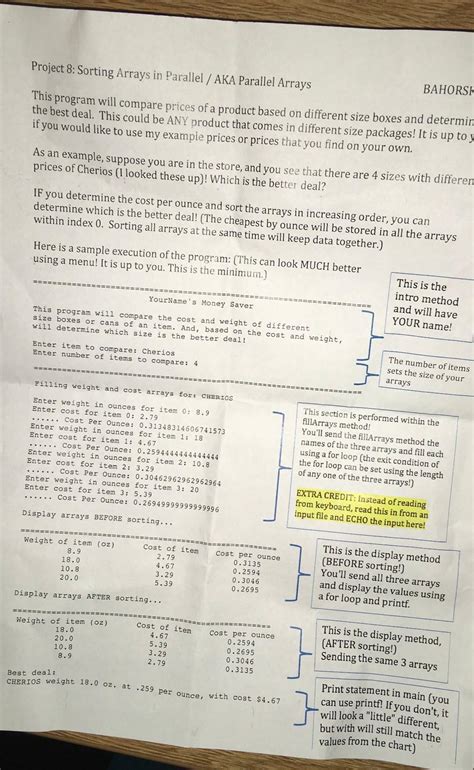 Solved Project 8 Sorting Arrays In Parallel Aka Parallel
