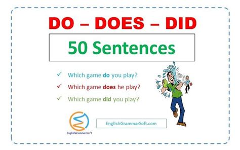 Do Does Did Sentences Examples Sentence Examples Subject And Verb