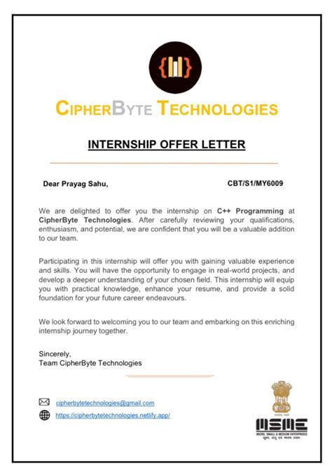 Prayag Sahu On Linkedin Internshipoffer Codingadventure