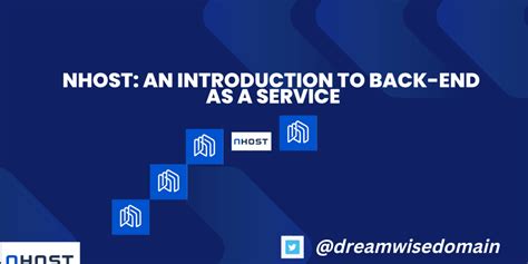 NHOST AN INTRODUCTION TO BACK END AS A SERVICE DEV Community