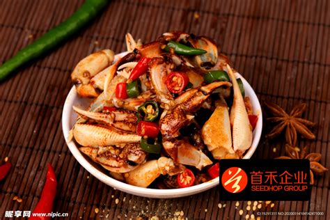 麻辣蟹钳摄影图 传统美食 餐饮美食 摄影图库 昵图网