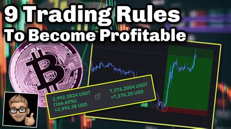 9 Rules To Become A Profitable Trader Trading For Beginners Youtube