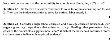 2 Neoclassical Consumption Model With Elastic Labor