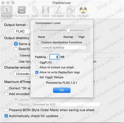 Split Convert Single File FLAC Album Into Tracks MAC OS X