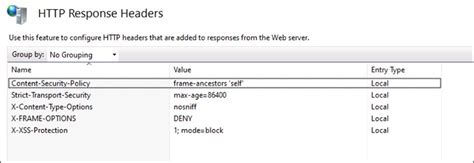 Applying Security Headers To Jitterbit App Builder