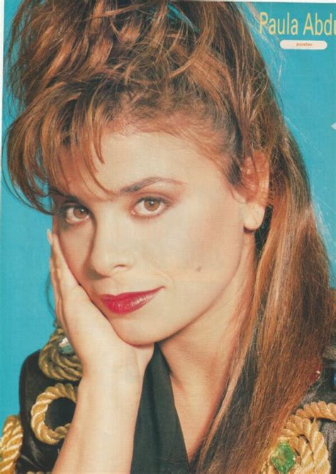 Paula Abdul Teen Magazine Pinup Bravo Hand On Face Teen Idols Teen
