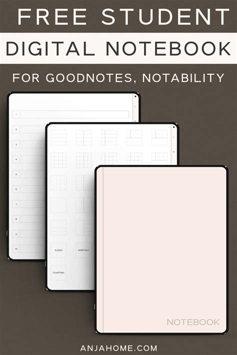 Free Digital Notebook Hyperlinked Anjahome