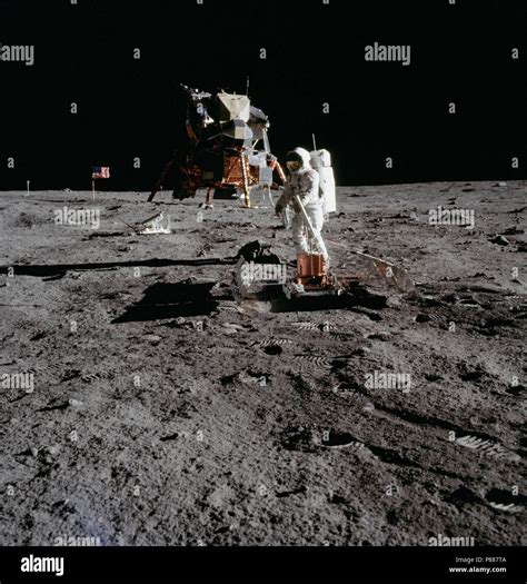 The Deployment Of The Early Apollo Scientific Experiments Package Easep Is Photographed By