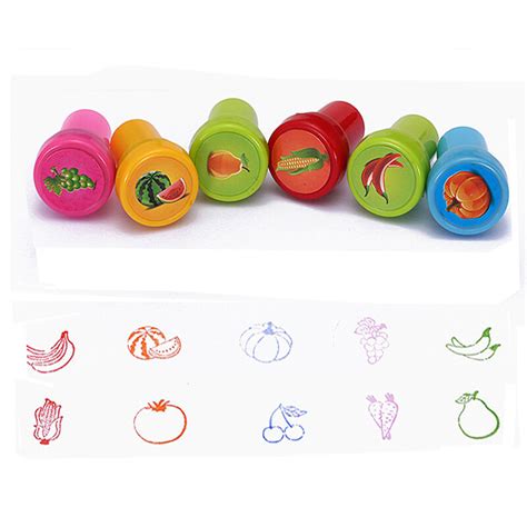 어린이용 모듬 우표 셀프 잉크 우표 어린이 장난감 우표 스마일 얼굴 인감 스크랩북 Diy 그림 사진 앨범 장식 10 개 예술 및 공예 Diy 장난감