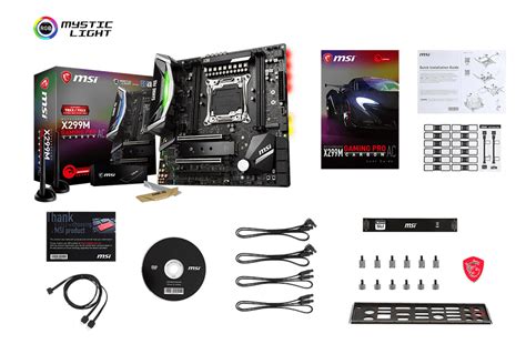 Msi X M Gmaing Pro Carbon Ac Box Content