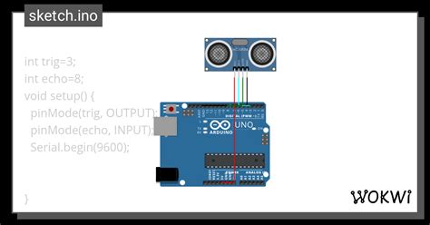 Distance Measure Wokwi Arduino And Esp32 Simulator