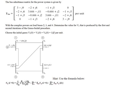 solved with the complex powers on load buses 2 3 and 4