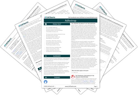 Adlestrop Poem Summary And Analysis Litcharts